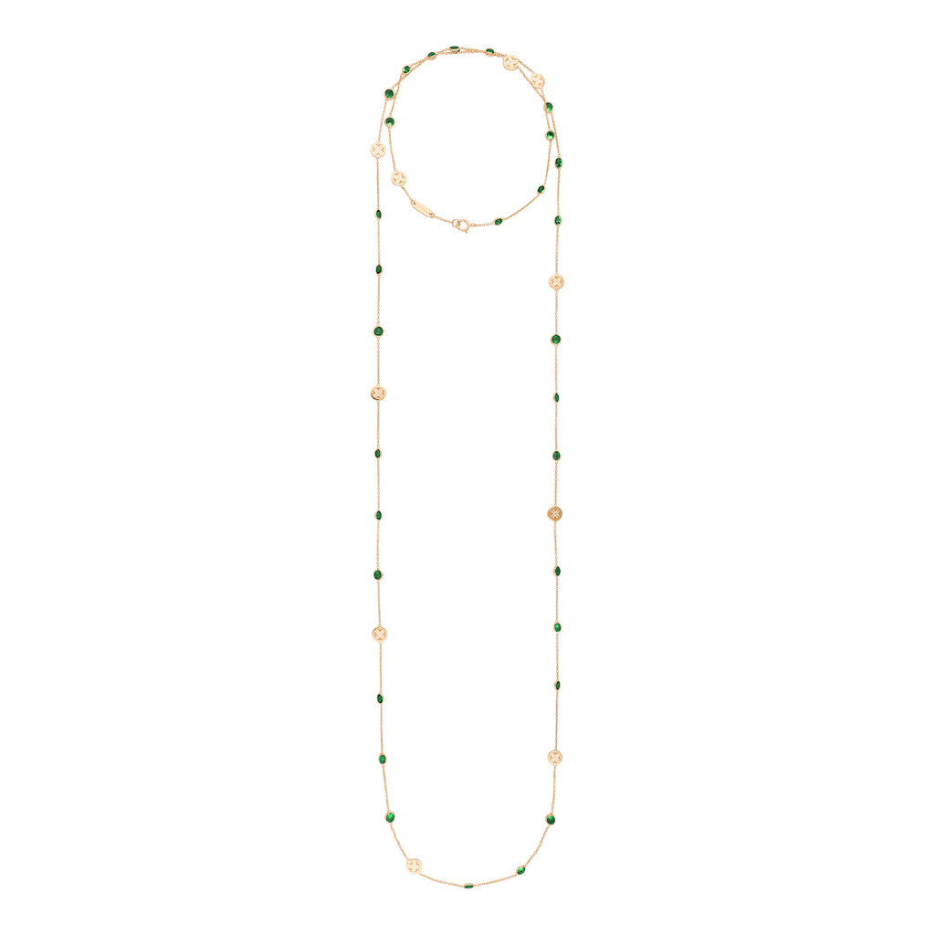 Signature Gem Necklace, Emerald, Long – CORSO